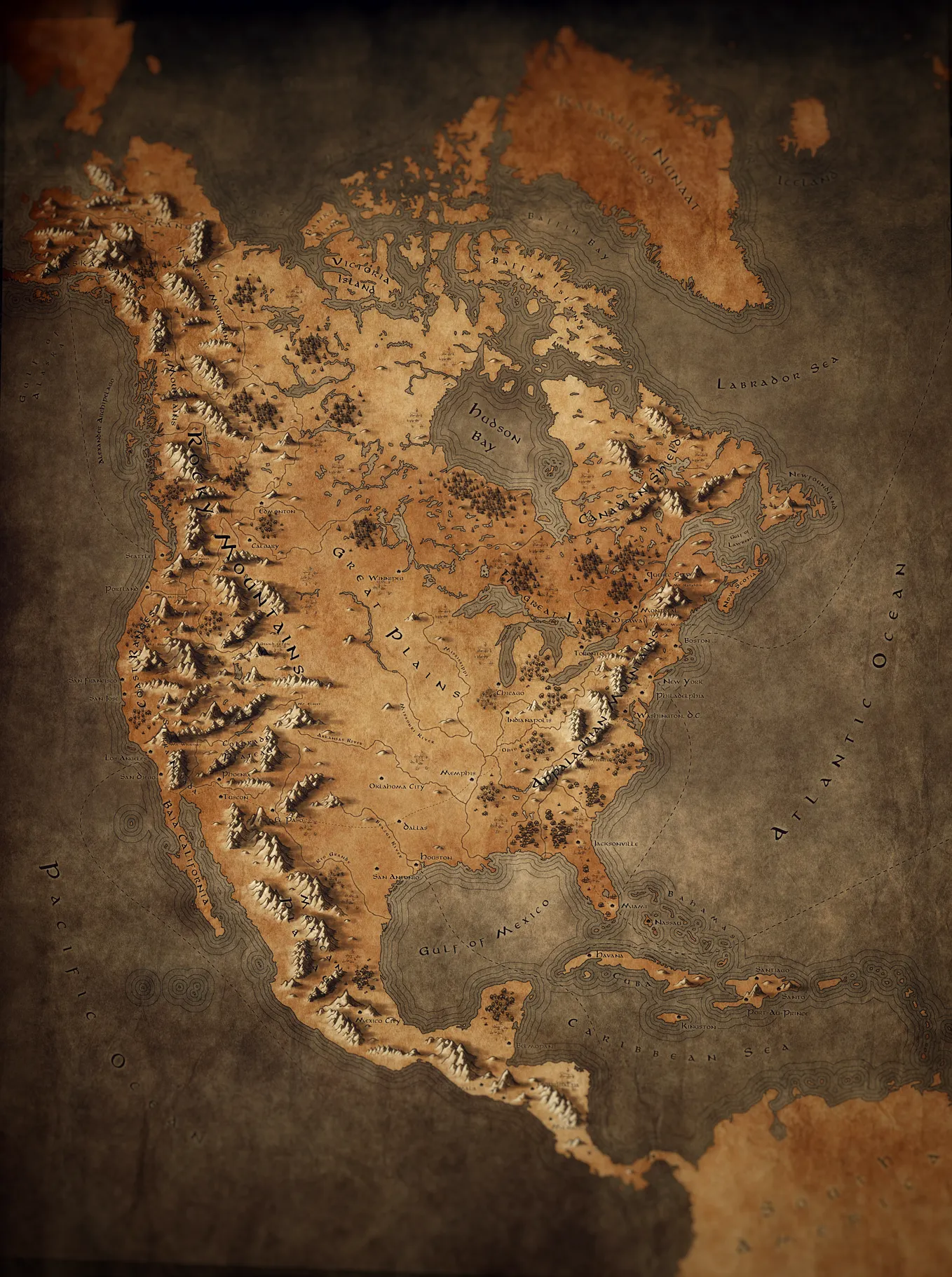 Making a map of Scotland — Lord of the Rings Style | by Callum Ogden ...