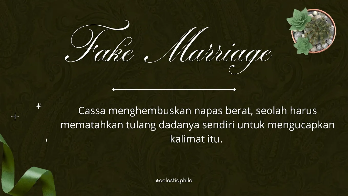 Trying to be strong. Fake Marriage — @celestiaphile | by Zidny's | Nov, 2025 | Medium