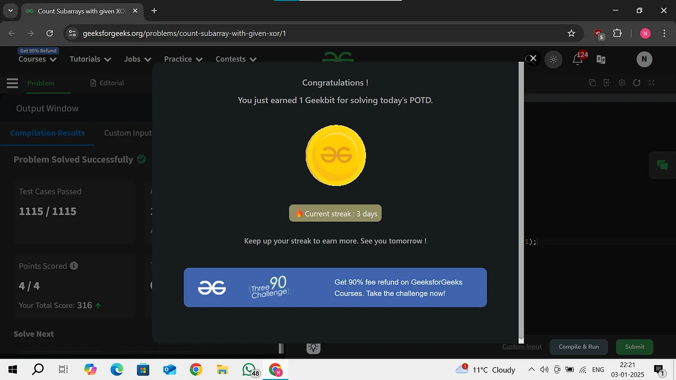 (DAY-1) My Problem-Solving Journey Begins: Tackling POTD from LeetCode and GeeksforGeeks 🚀 | by ...