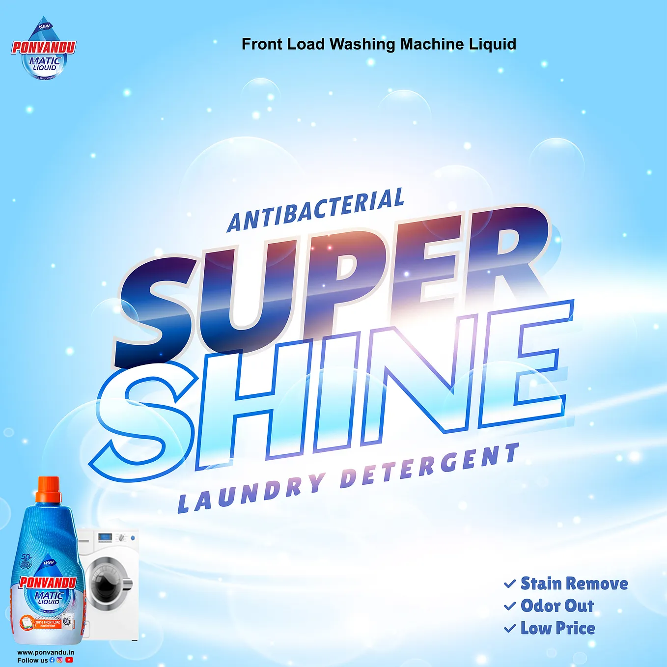 Washing Machine Liquid Front Load | by Ponvandu Detergent and Diswash ...