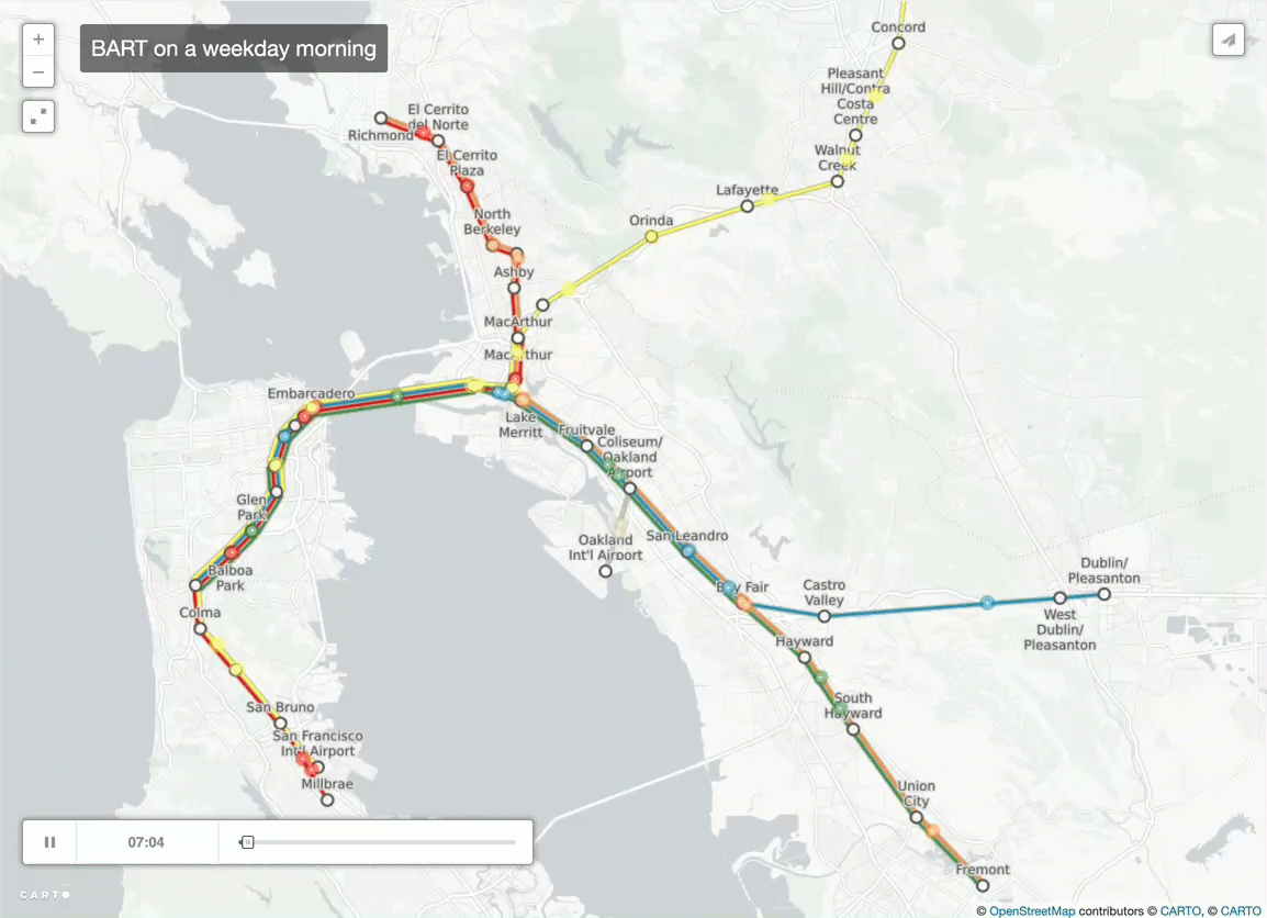 Making an Animated Transit Map with GTFS Data | by Monday Maps | Medium
