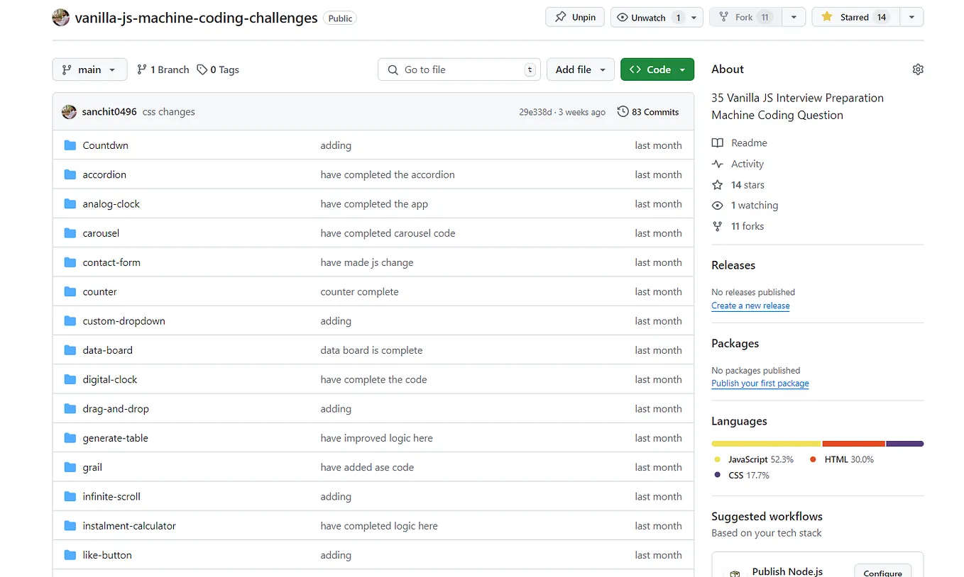 React JS Machine Coding: 25+ Must-Do Questions with Solutions | by Sanchit | Medium