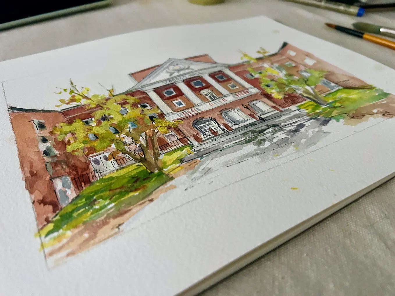 Painting in a Churchyard. I’m always looking for a quiet place to… | by ...