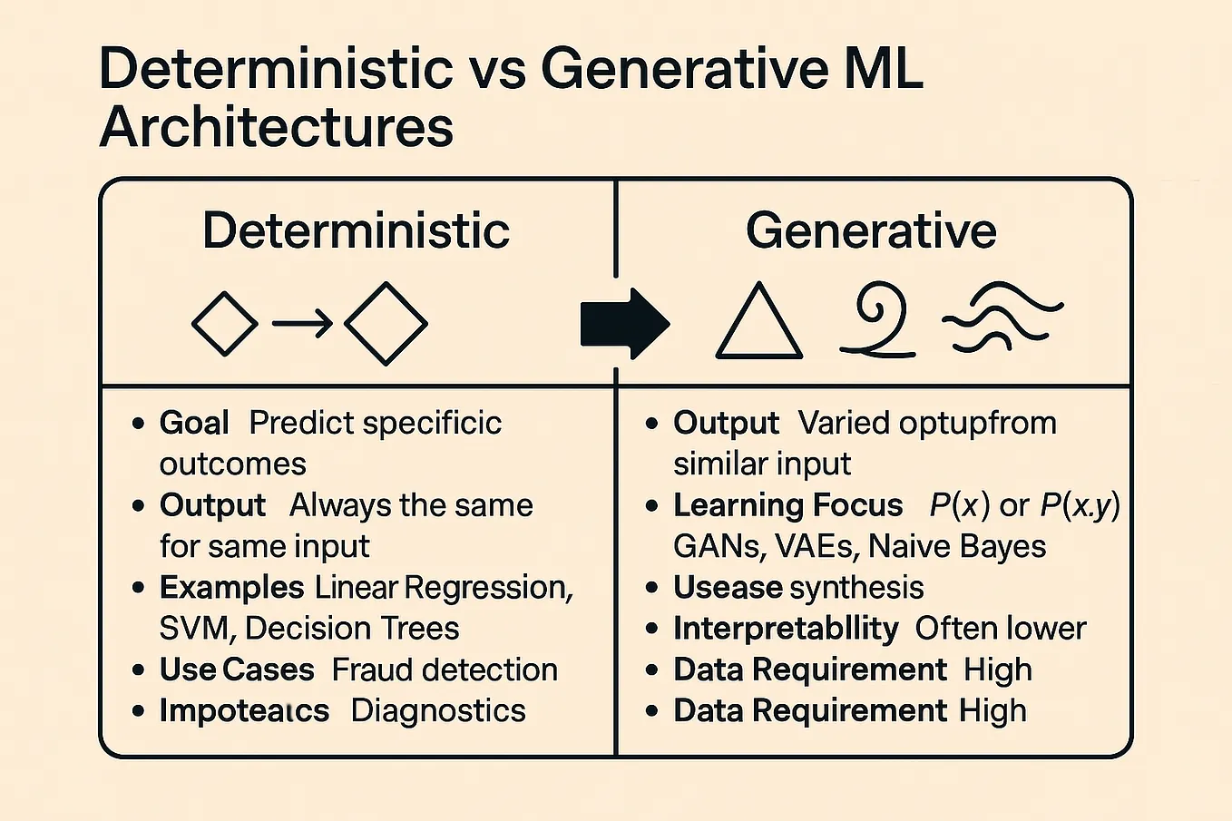 Understanding Deterministic vs Probabilistic Machine Learning: A Unified View Across Learning ...