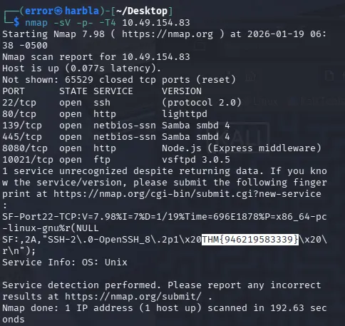 TryHackMe: Network Services — Walkthrough | by Hesen | Medium
