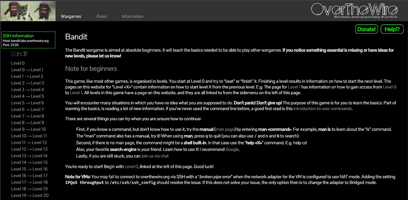 OverTheWire Bandit Walkthrough. # Introduction | by Archtrmntor | Medium