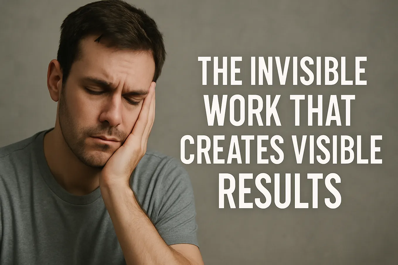 The Real Work Happens Long Before the Results Show Up | by Rajesh ...