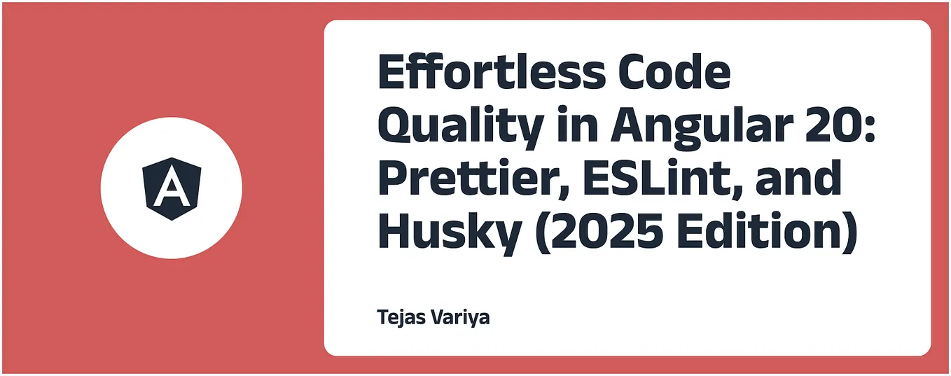 How To Setup ESLint and Prettier in Angular 16 | Bits and Pieces