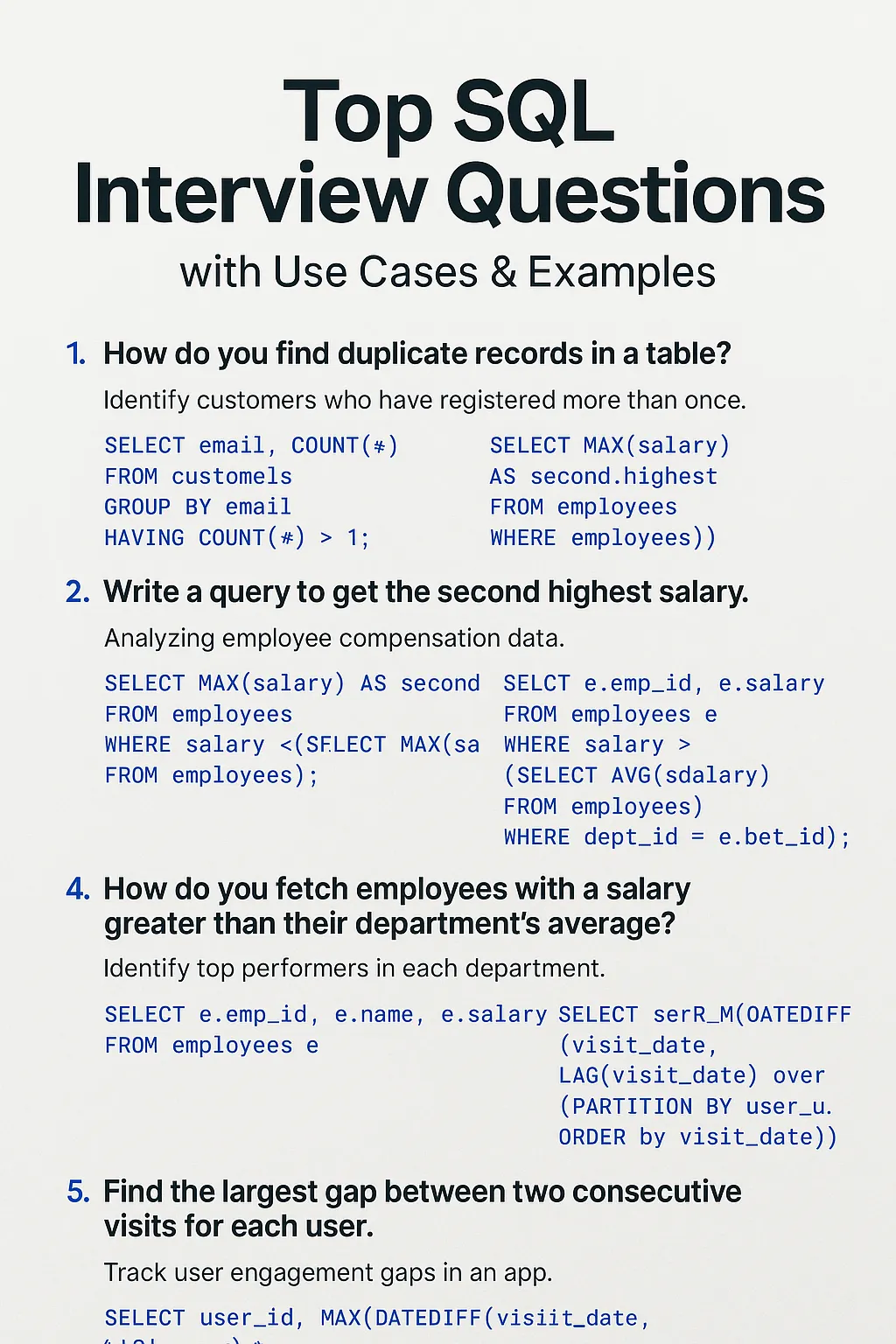 10 Real World Sql Scenarios You Must Practice Before An Interview By Navya Sri Medium