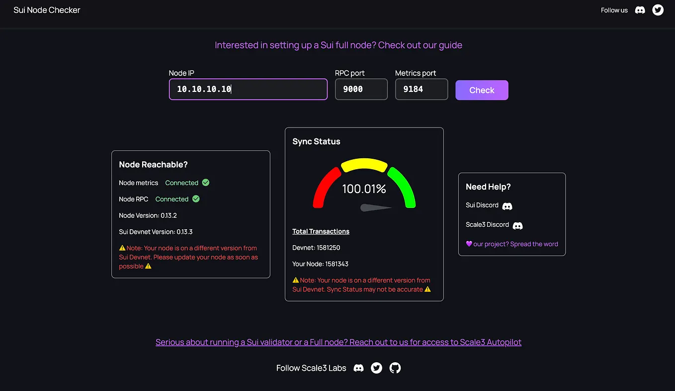 How to Monitor Your Sui Validator Node | by Scale3 | Scale3 | Medium