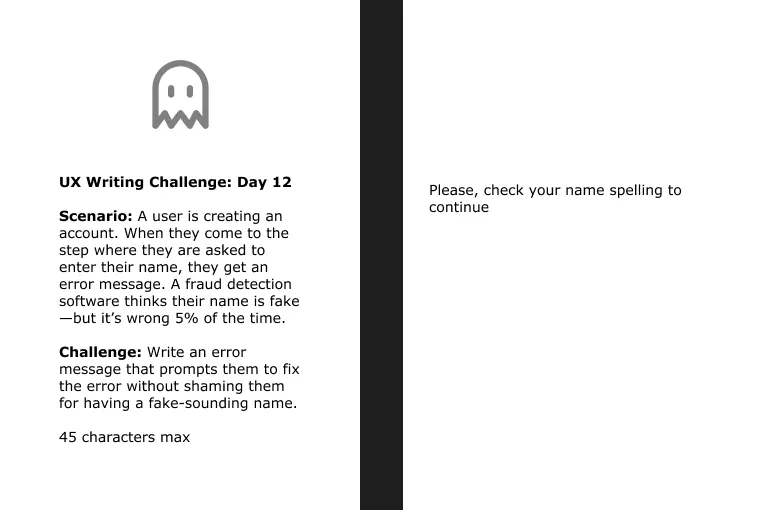 Daily UXW Challenge — Day 13. I’m participating on the UX Writing… | by ...
