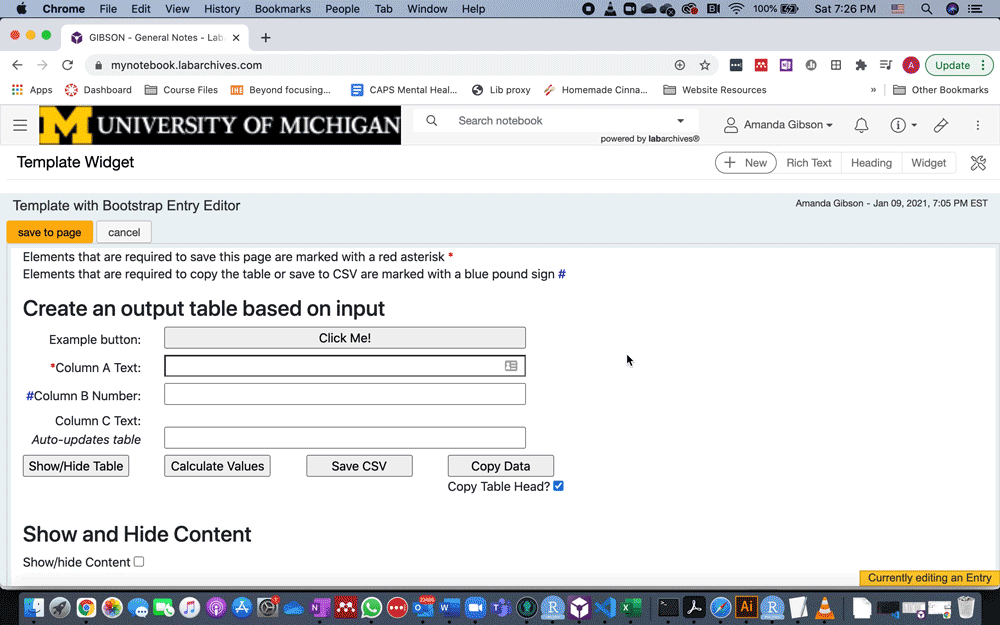 Getting Started with LabArchives Widgets | by Amanda G. Gibson | Medium