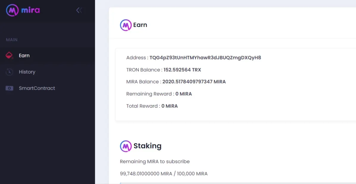 Mira DeFi Add Liquidity To SunSwap - Mira Coin - Medium