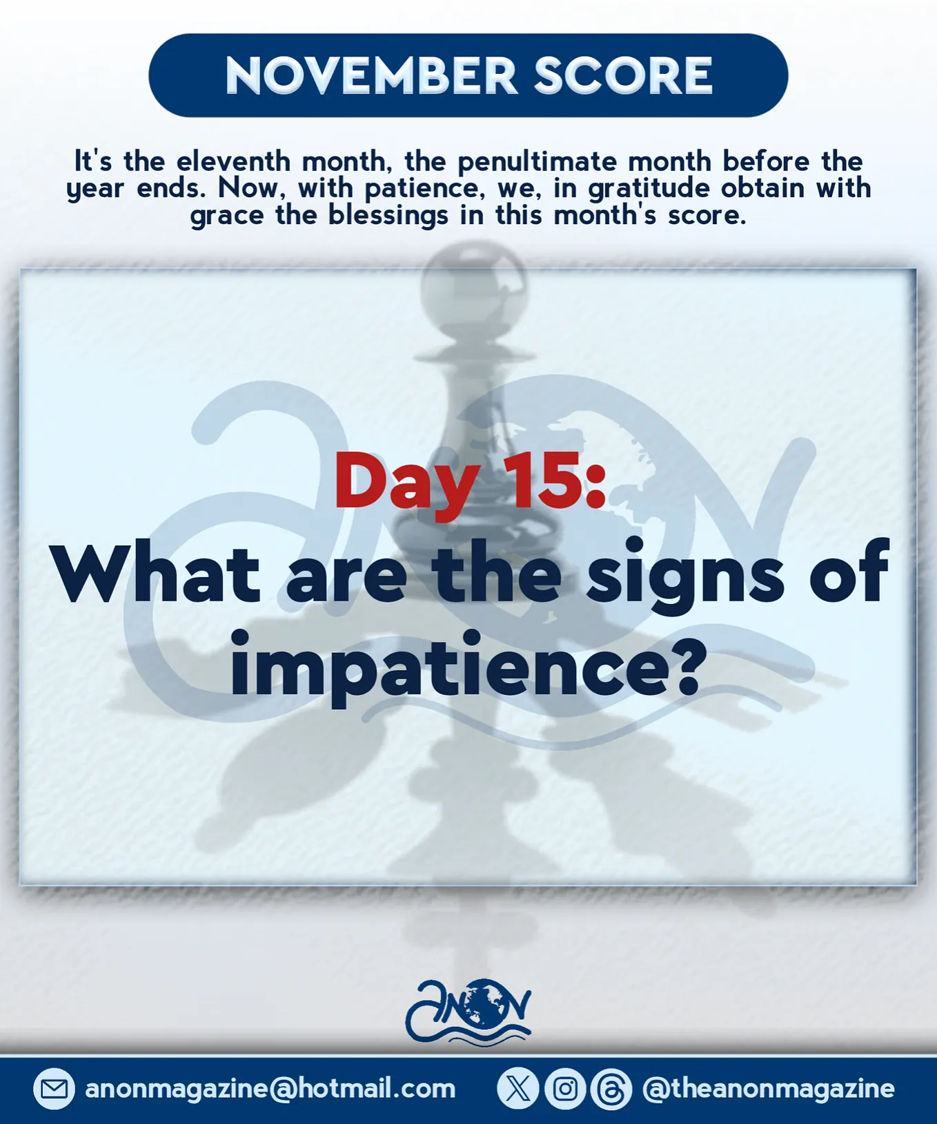 THE OPPOSITE OF PATIENCE. Impatience, right? Yes! Right! But… | by The ...