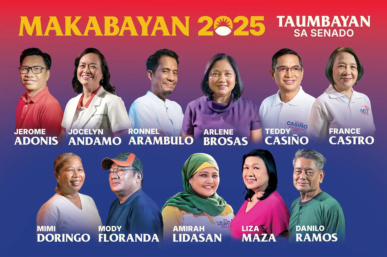 Getting to Know the Makabayan Senatoriables | by Rosario Brenda ...