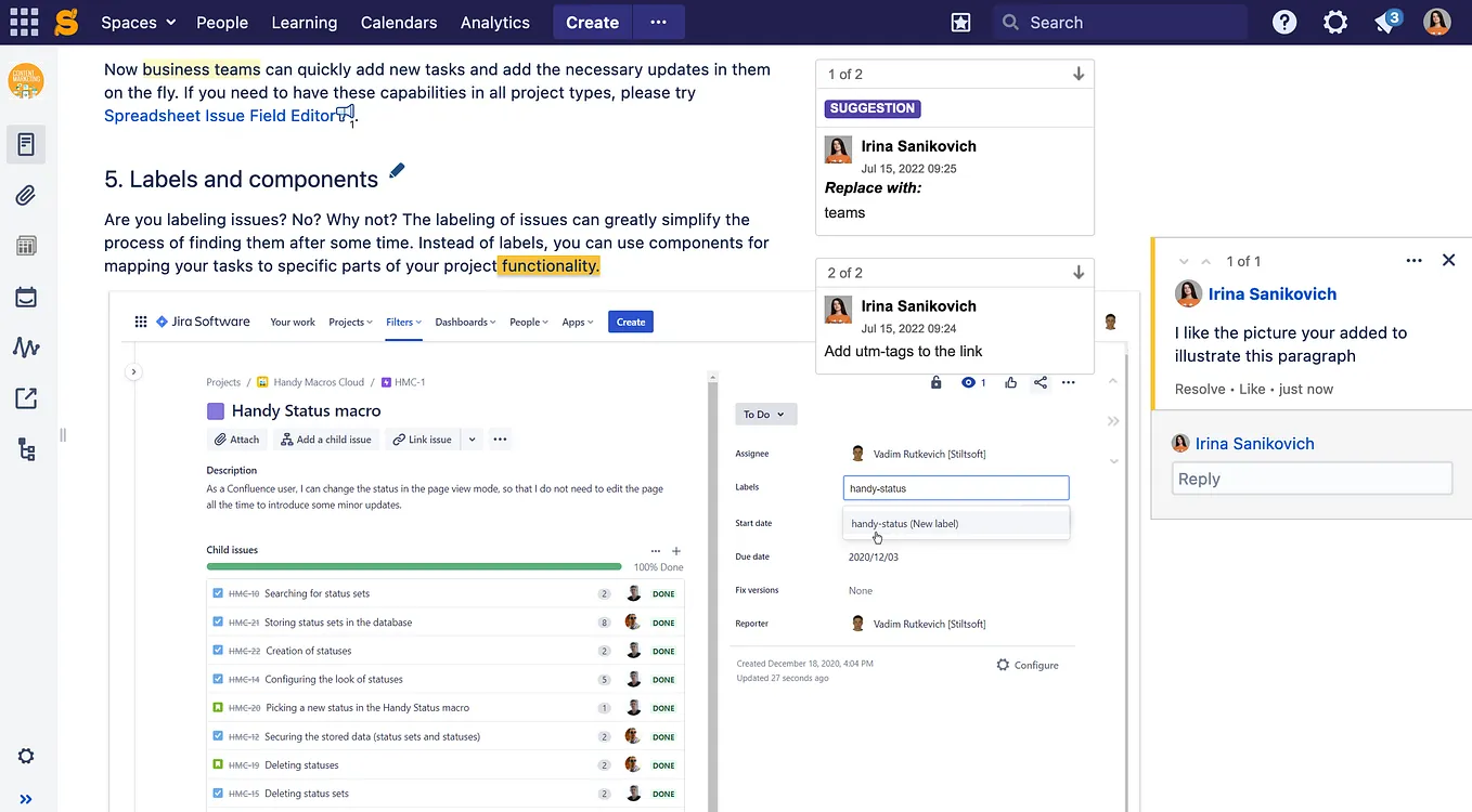 How to Create an Interactive Task Reporting Table in Confluence Cloud ...