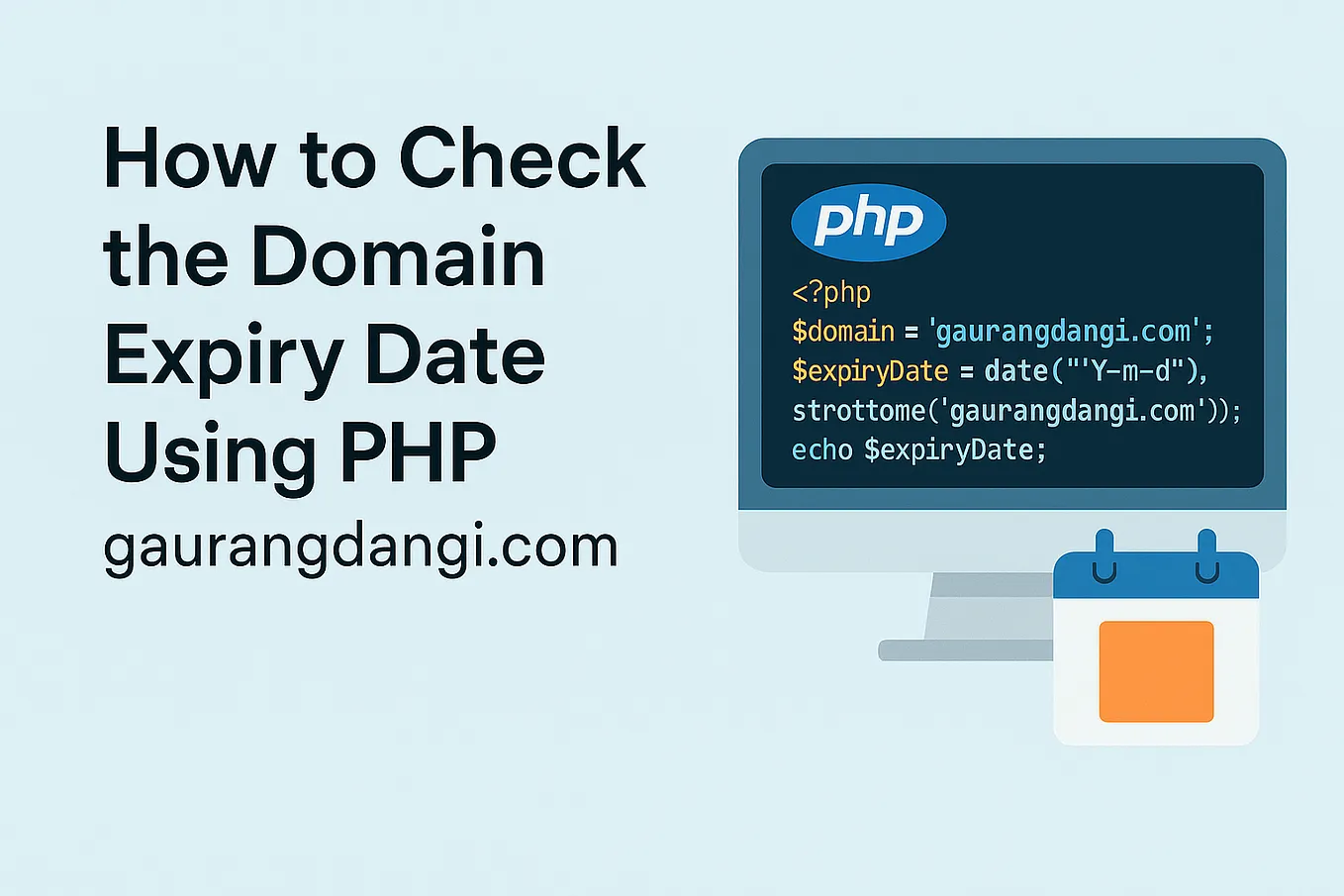 How to Check the Domain Expiry Date Using PHP: gaurangdangi.com | by Gaurang Dangi | Medium