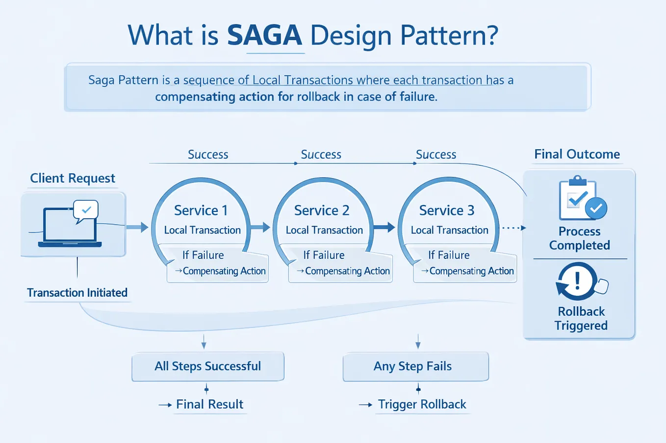SAGA Design Pattern in Microservices Architectures | by Parimal Kumar ...
