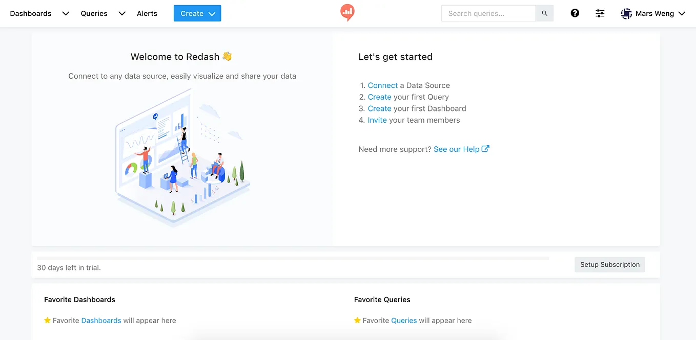 you can try Redash original MySQL Data Source first, https://medium.com ...
