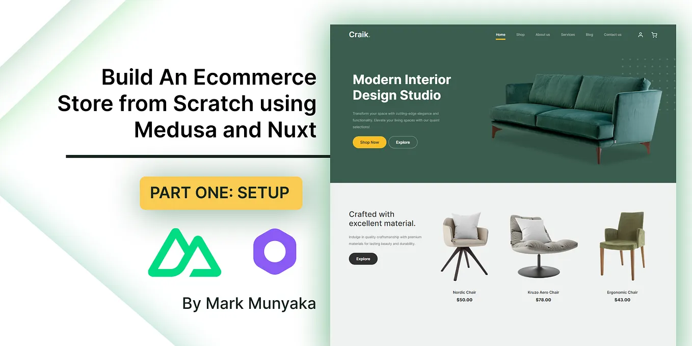 Build An Ecommerce Store from Scratch using Medusa and Nuxt: Part 02 | by Mark Munyaka | Medium