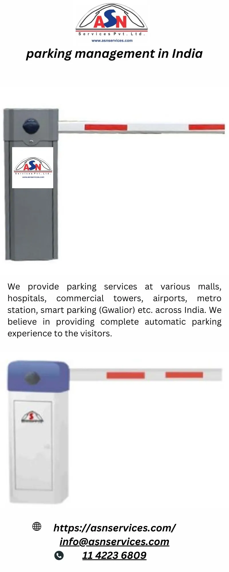 Trusted Reliable Parking Management System In India Asnservices
