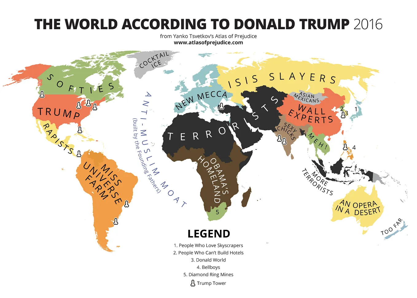 The World According to Donald Trump | by Yanko Tsvetkov | Atlas of ...