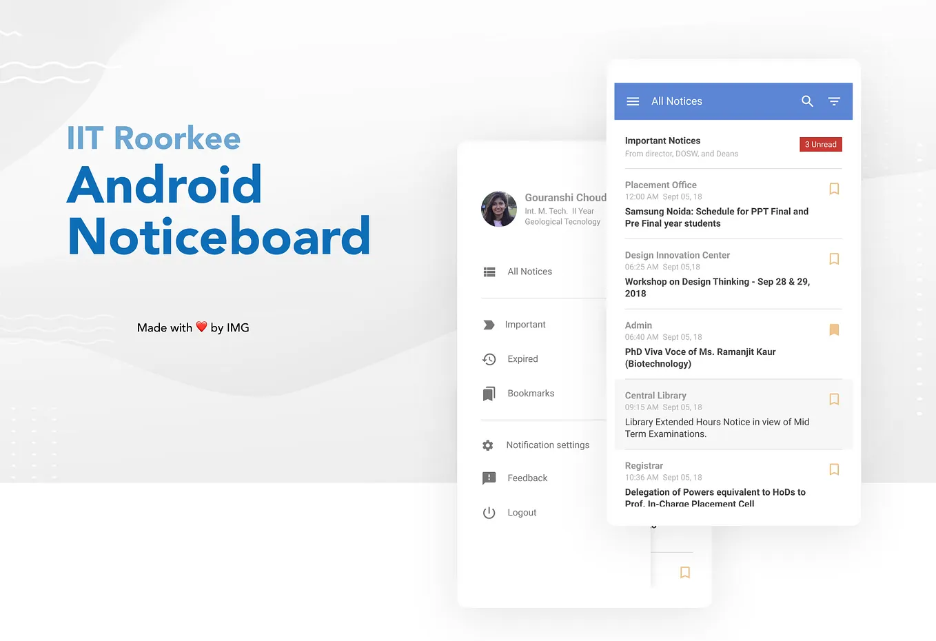 Designing a college campus-based Noticeboard Web app | by Gouranshi ...