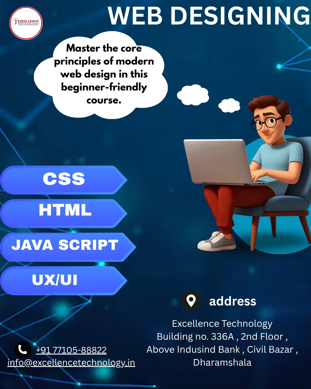 Master the art of modern web design with Excellence Technology’s Web Designing Course. Whether ...