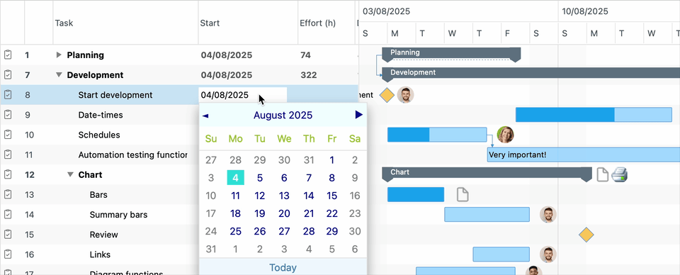 Building a Scheduler app with React.js and DlhSoft Gantt chart components | by DlhSoft | Gantt ...