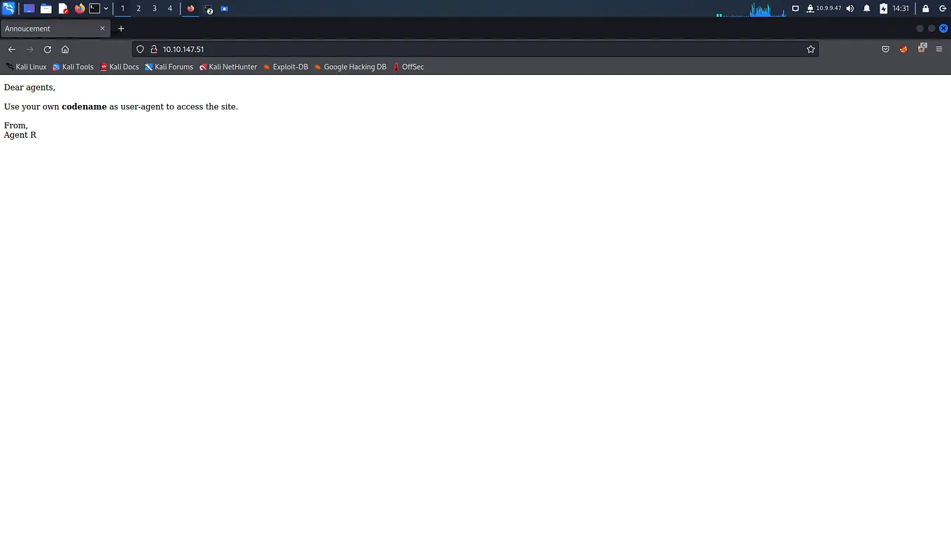 Tryhackme Agent Sudo Ctf Walkthrough Medium