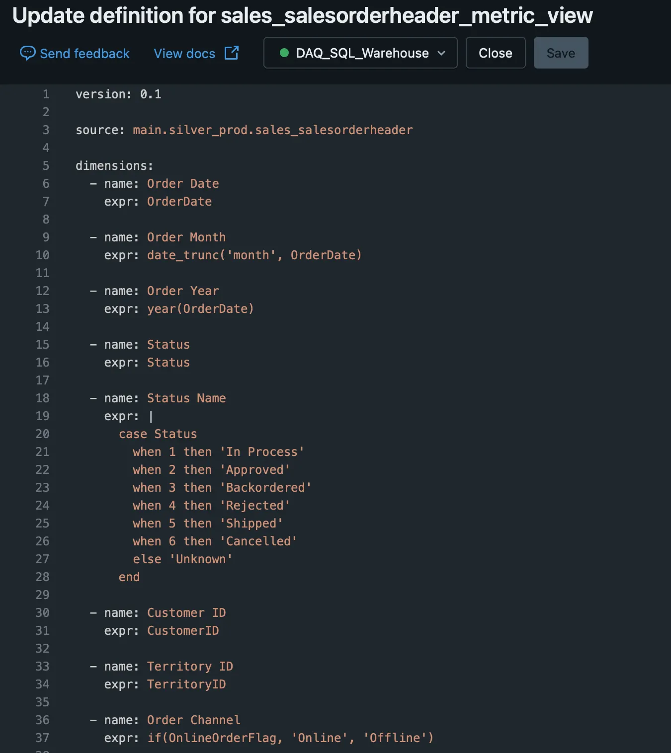 Building Your First Metric View in Databricks (and Using it in a Dashboard) | by Paul Rossman ...