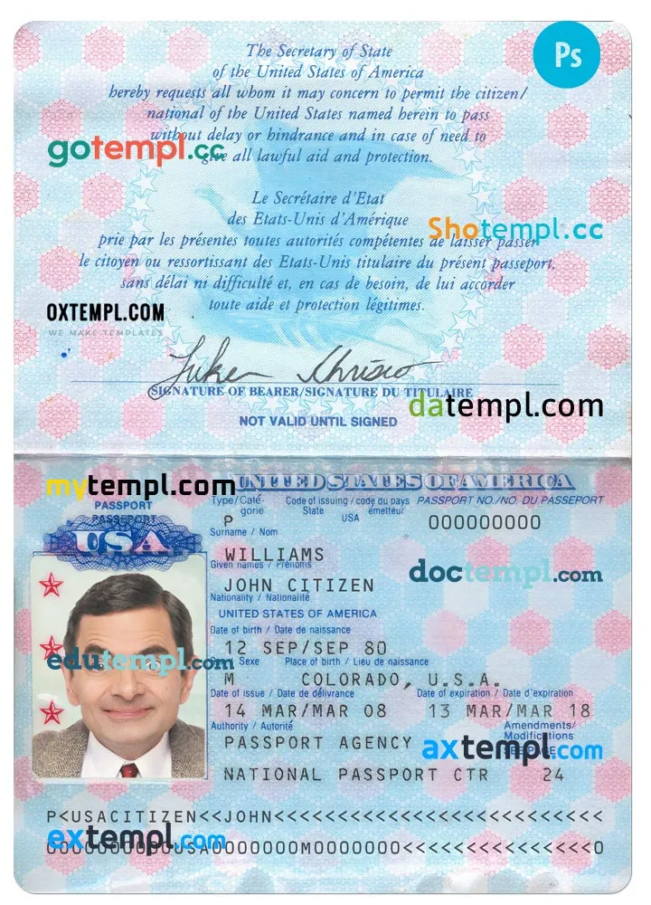 Utopia passport example in PSD format, fully editable | by Intempl | Medium