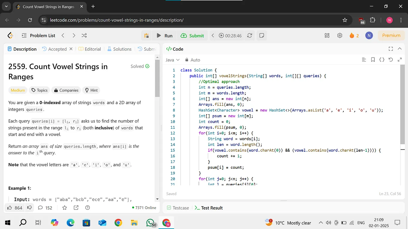 Day 3: Solving POTD from LeetCode and GeeksForGeeks | by Nidhaahmed | Medium