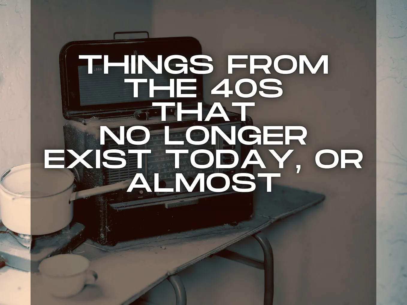 Things from the 70s that no longer exist | by Renato Bongiovanni | Medium