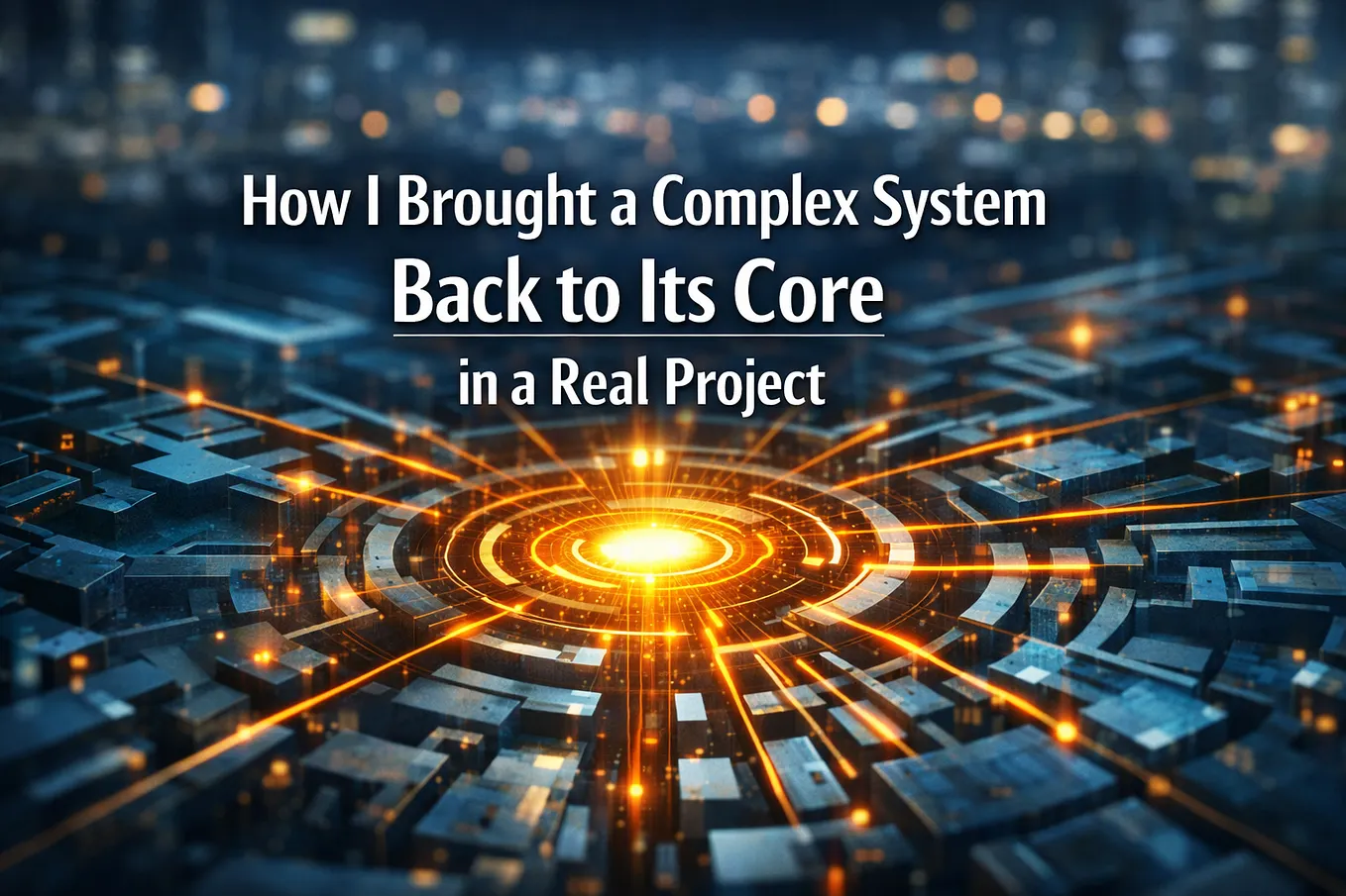 What Happens When You Design a System Around One Non-Negotiable Core ...