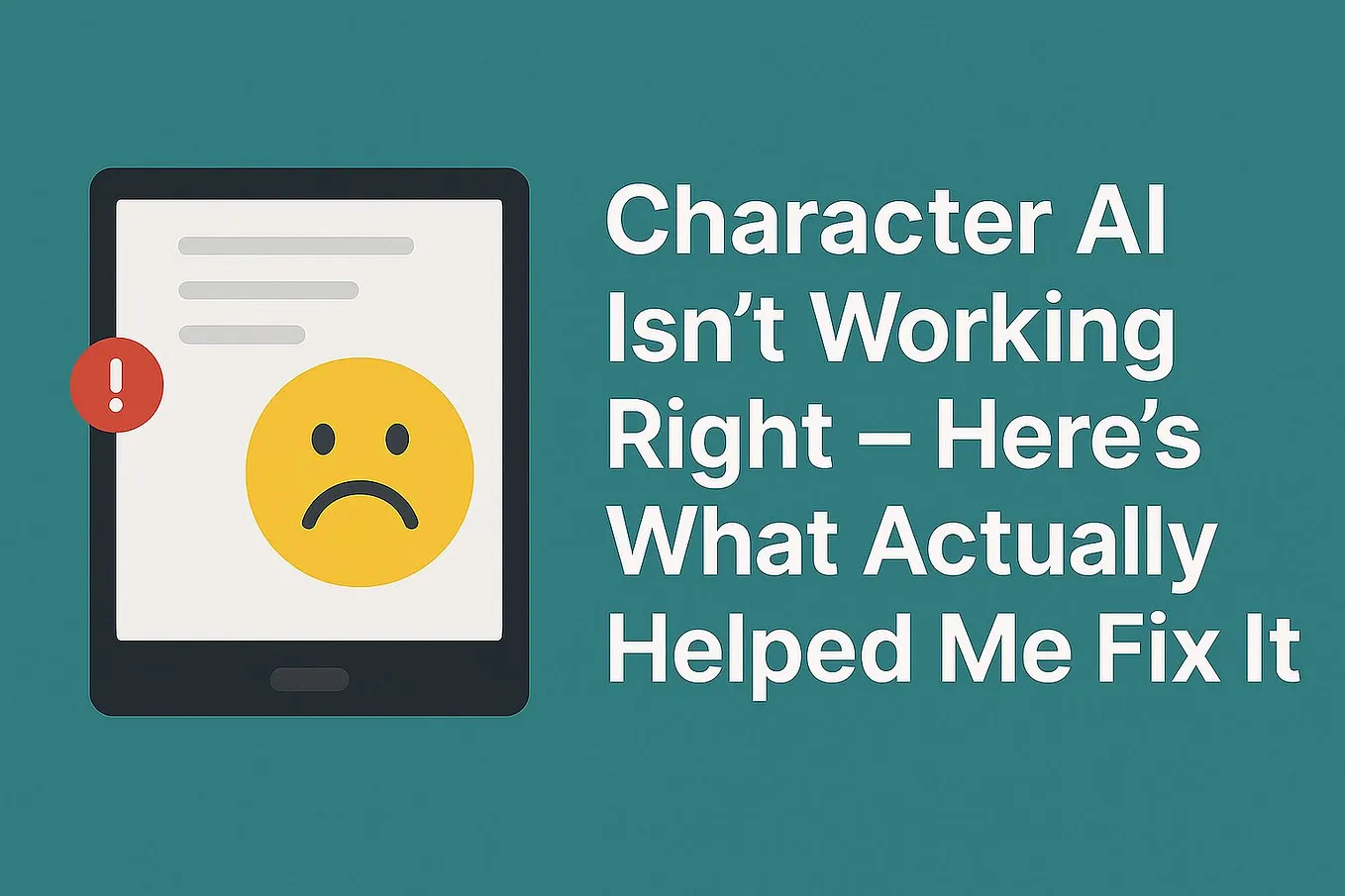 Troubleshooting the “We Couldn’t Generate a Reply” Message in Character AI | by Crown Media | Medium