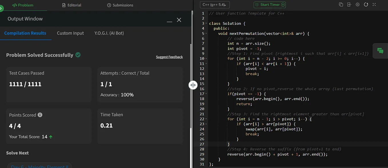 Day 1: Second Largest Element in an Array — GFG 160-Days of DSA Challenge 🚀 | by Amit Prajapati ...