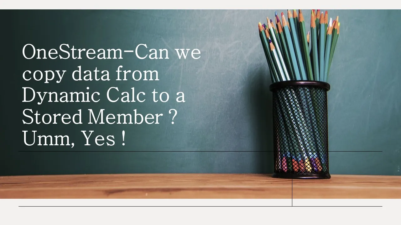 OneStream-Copy Data between scenarios using Data Buffer when dimensions are extended. | by ...