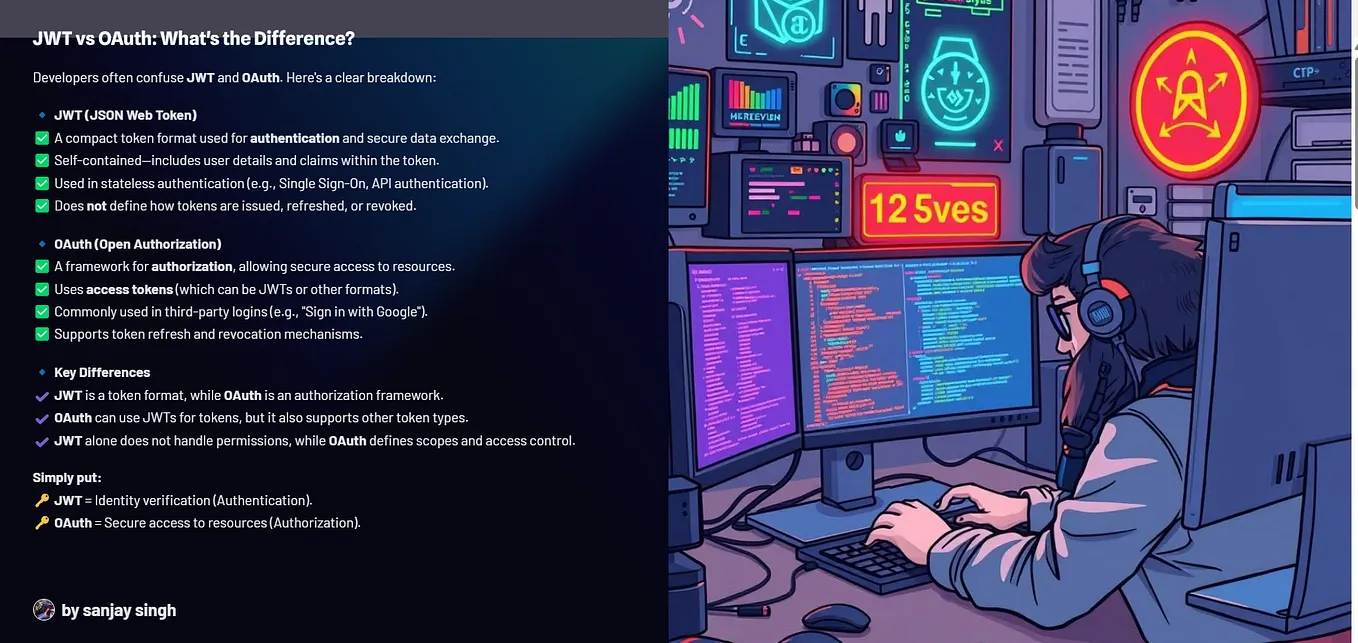 Difference Between Jwt Oauth And Saml For Authentication And Authorization In Web Apps By