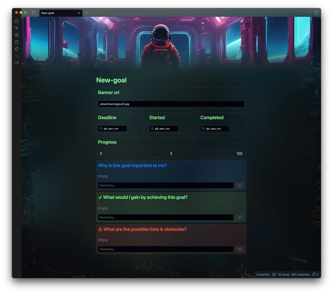 Obsidian Life Planner Demo. Overview | by baquazan | Medium