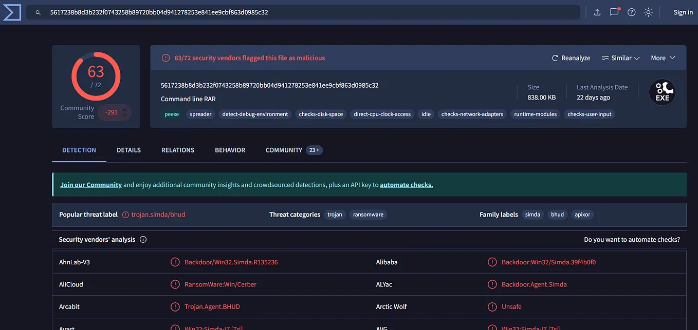 Lets Defend: Malware Analysis Fundamentals | by Sakshee Bapat | Medium
