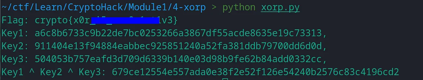 Crypto CTF — You either know, XOR you don't | by Golam Rabbany | Medium