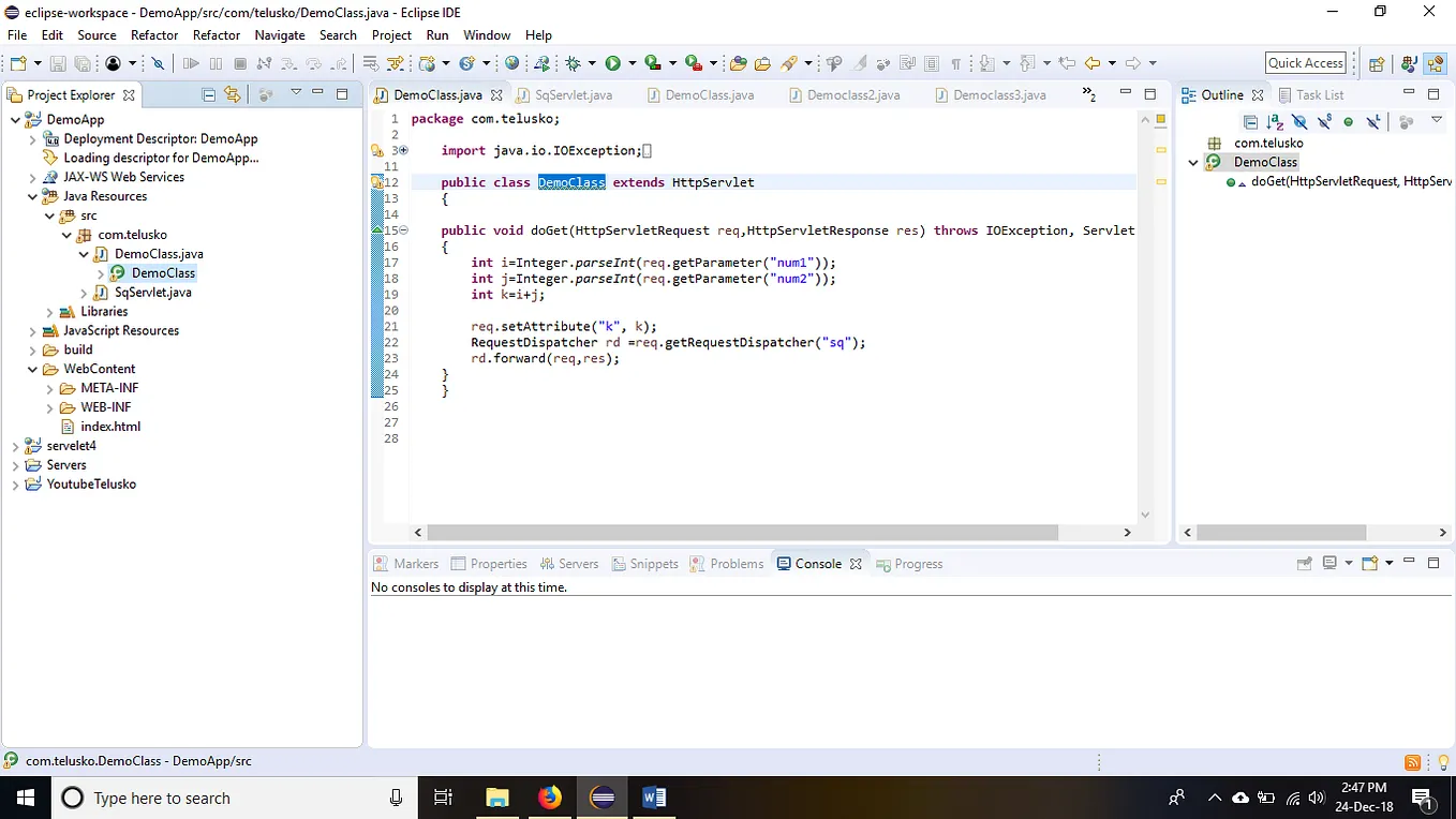 How to use HTML in Java Servlet ? | by Hardik Khanesa | Medium