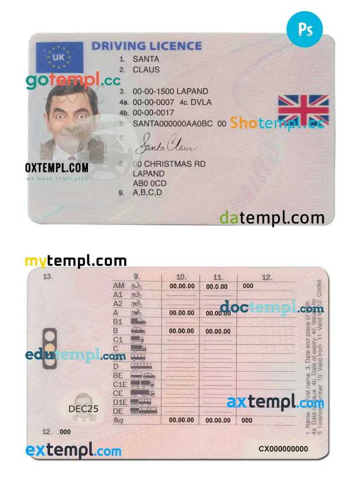 Tonga driving license template in PSD format, fully editable | by ...