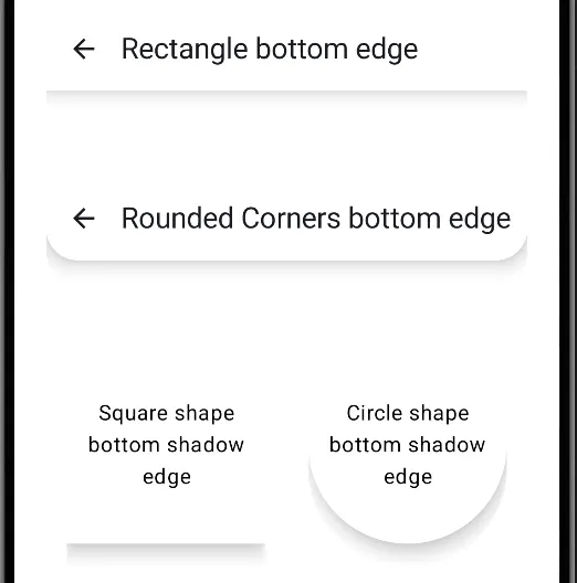 Different Approaches to Create Android-Style Shadows with Transparent ...