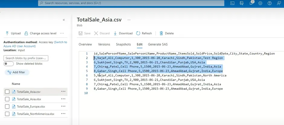 IMPLEMENTATION OF (INSERT,UPDATE)USING DATAFLOW AND ALTER ROW TRANSFORMATION IN AZURE ...