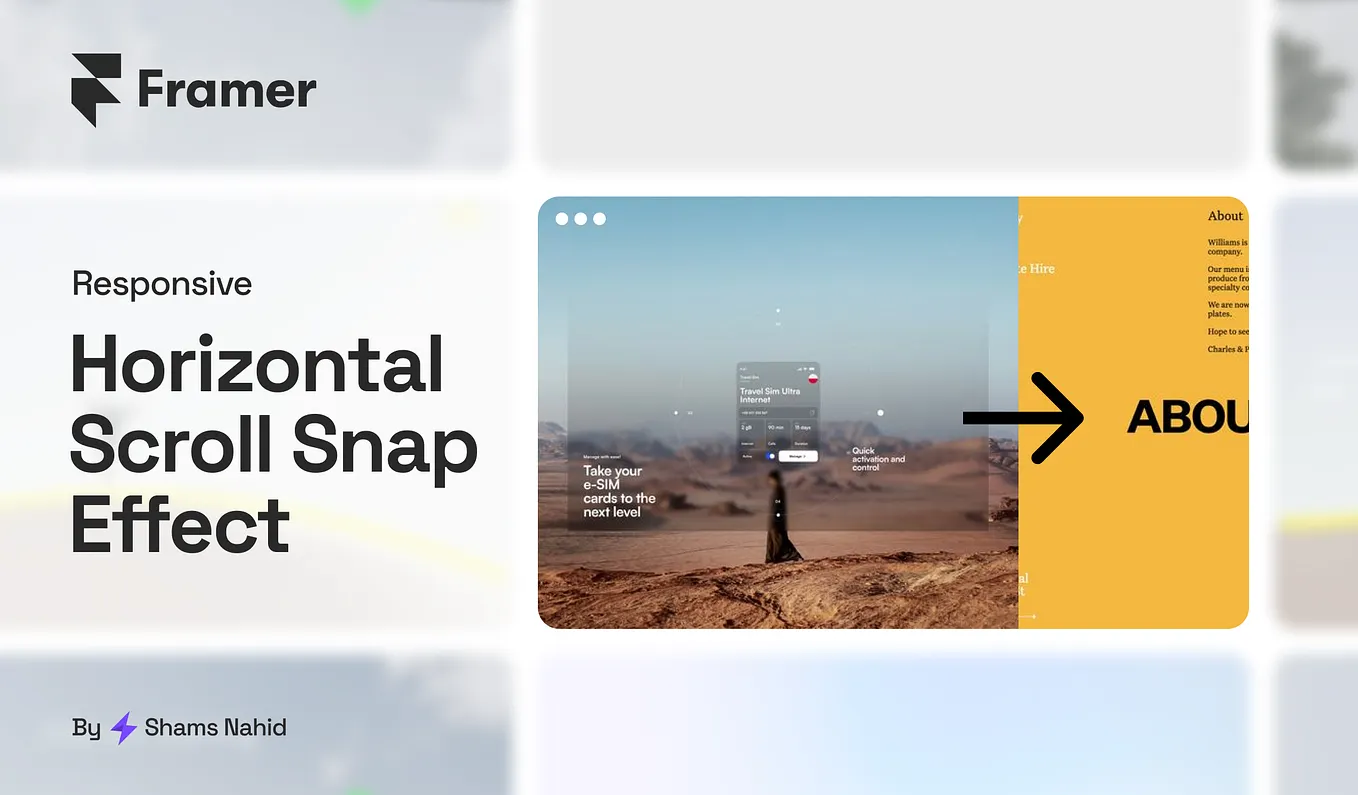 Scroll Snap Effect | Custom Scrollbar Using Framer | by Shams⚡️Nahid | Medium