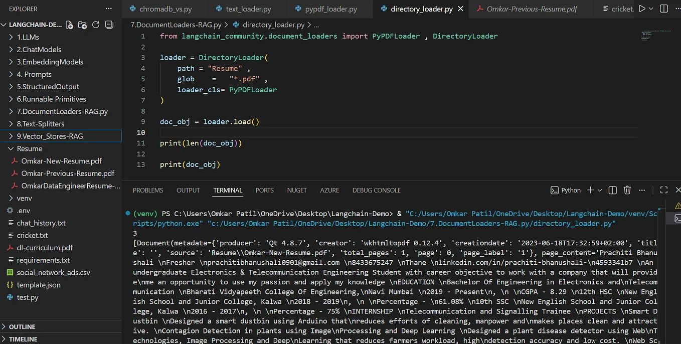 Document Loaders in LangChain. Data loaders in LangChain: Text Loader ...