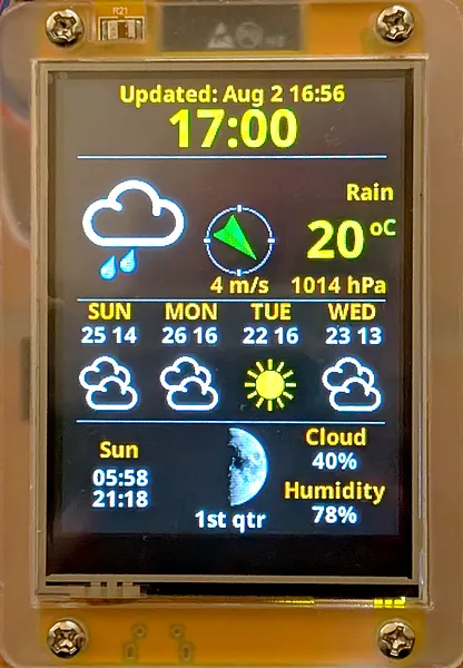 Create an Internet Weather Station with 10 days Forecast on an ESP32 with an Epaper Display ...